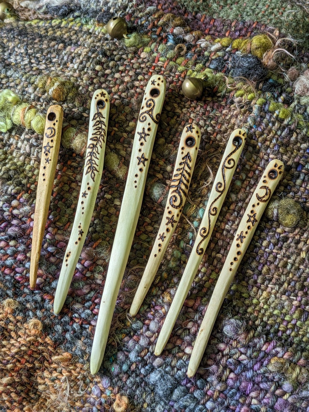 ONE Wooden Weaving Needle - Wildcrafted Magical Tapestry Weaving ...