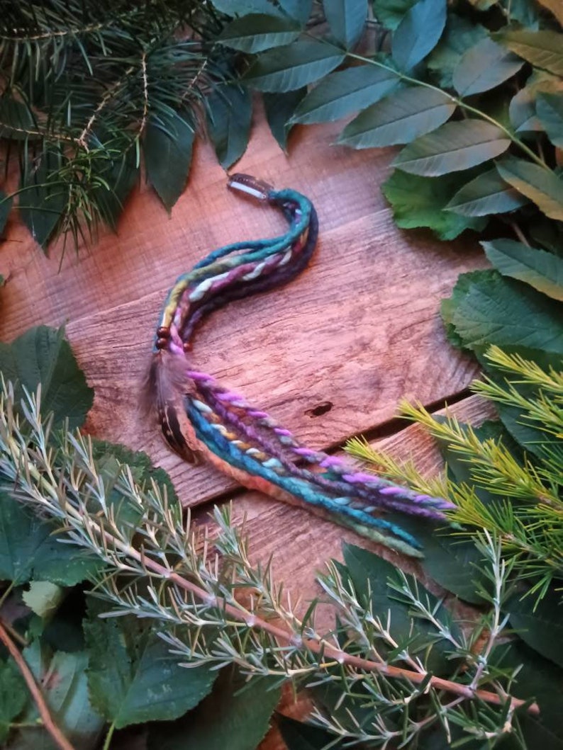 Clip in Dreads - Choose Colour Felted Dreadlocks Dread Extensions ...