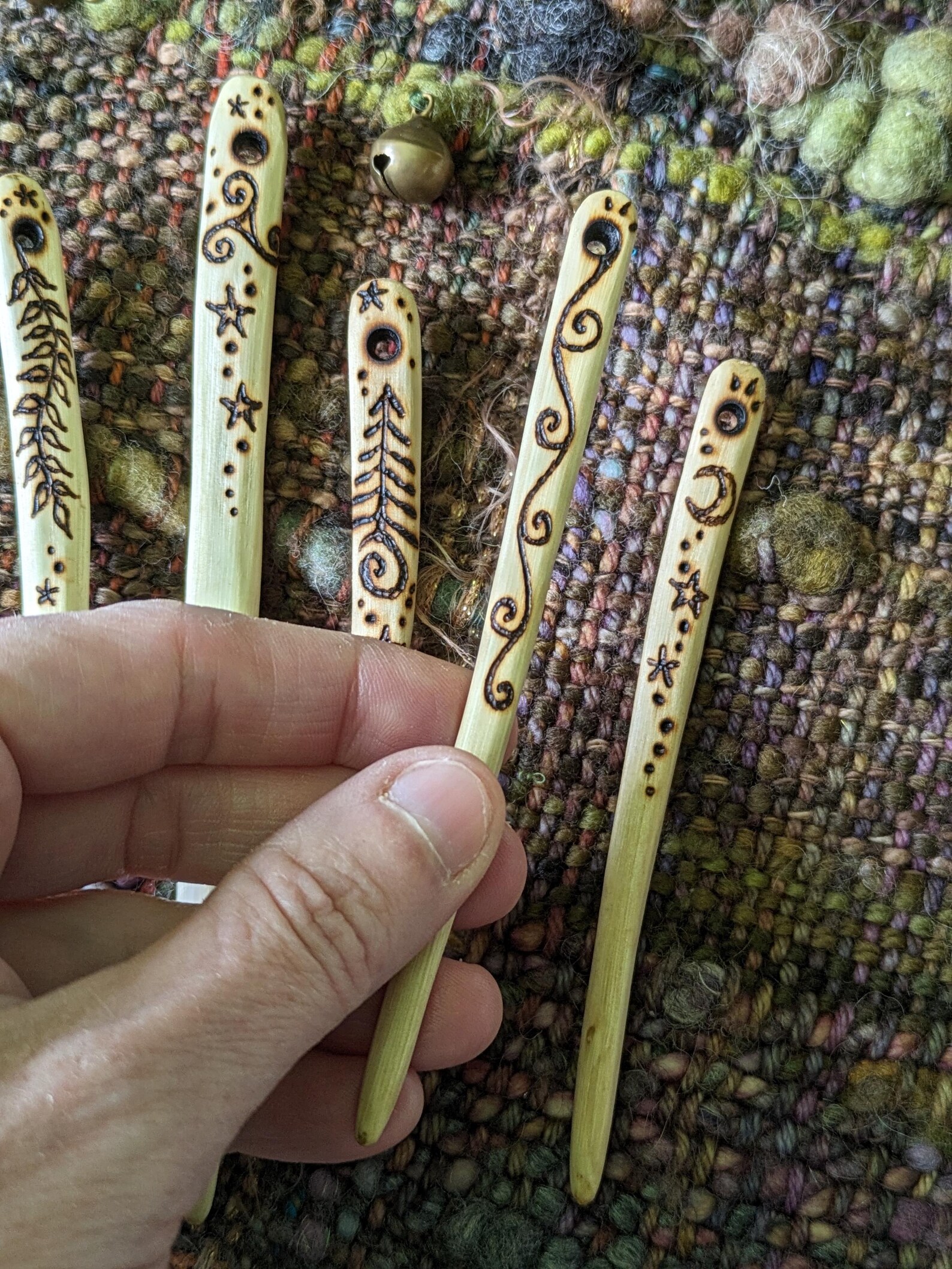 ONE Wooden Weaving Needle - Wildcrafted Magical Tapestry Weaving ...