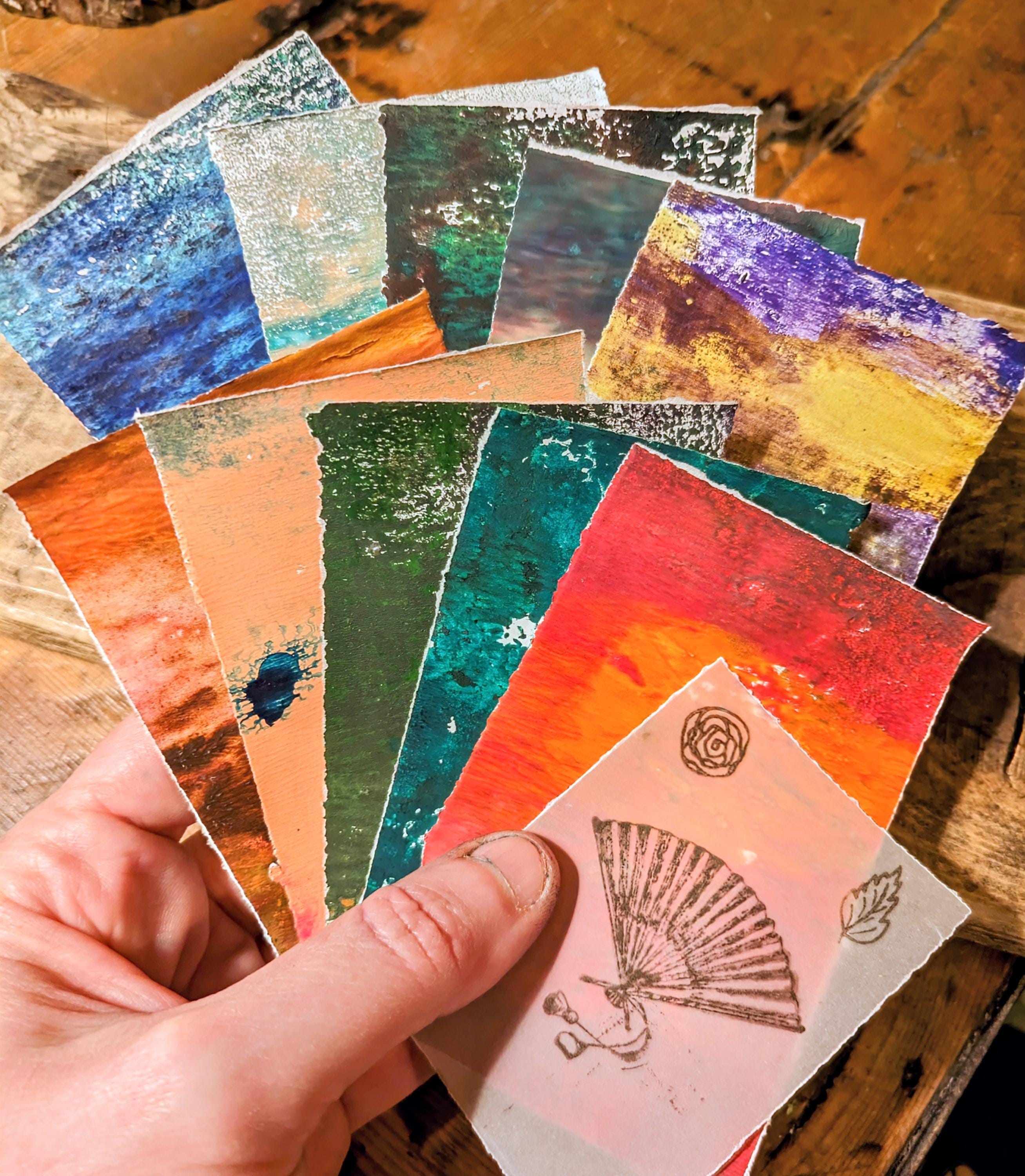 Mini Collage Papers Made by Elfie Art Journal Mixed Media Paper Grungy ...
