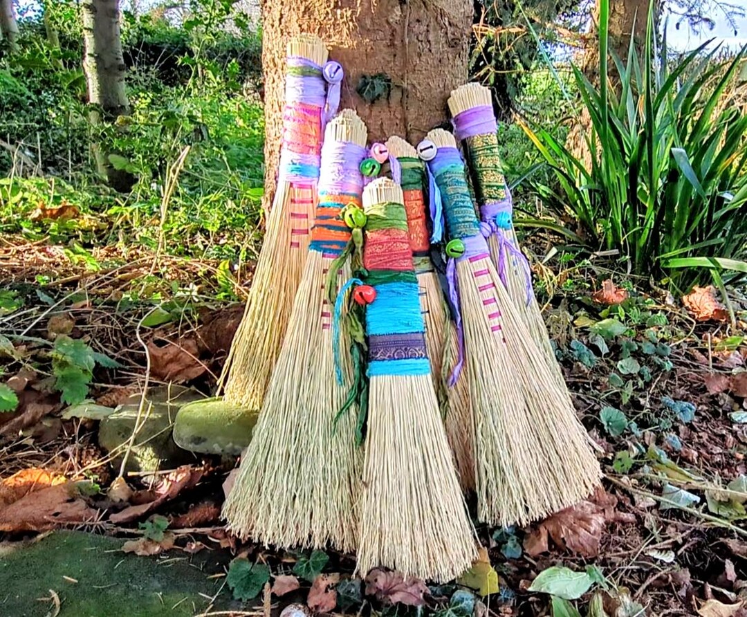 Broom Hand Crafted Hawk Tail Hand Broom Hearth Brush Altar Handmade ...