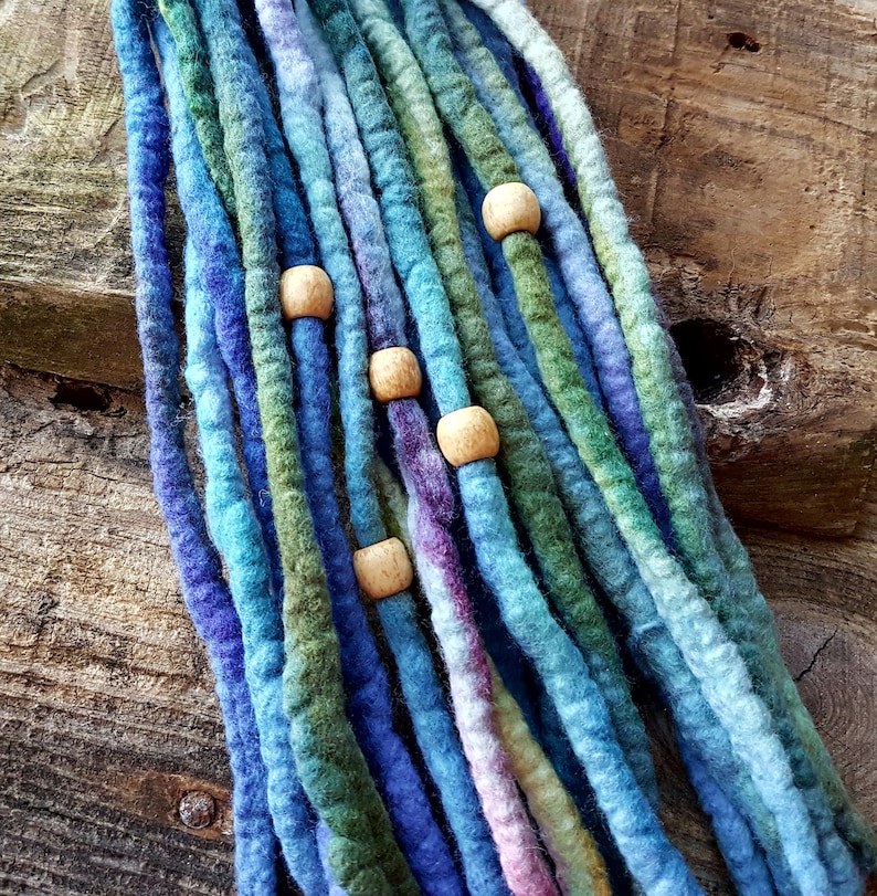 Dread Beads Set of 5 Natural Wooden Dreadlock Beads Dreads - Etsy