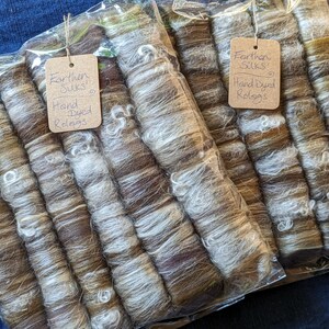 Hand Dyed Rolags - Spinning Fiber Fibre Rolag Roving Merino Wool ...