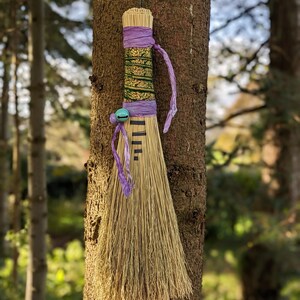 Broom Hand Crafted Hawk Tail Hand Broom Hearth Brush Altar Handmade ...