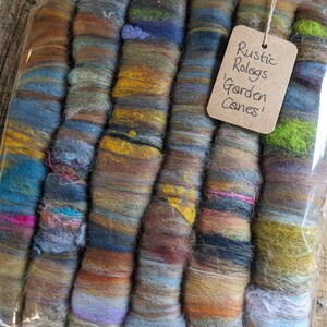 Rustic Rolags - Hand Dyed Texture Spinning Fiber Fibre Rolag Roving ...
