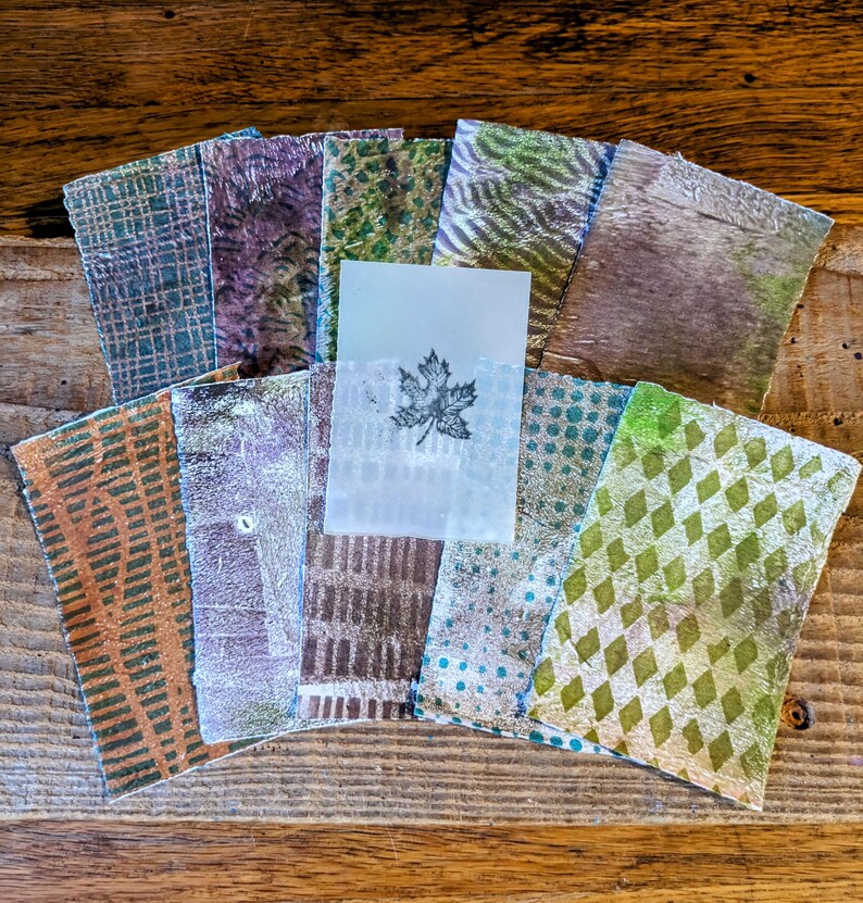 Mini Collage Papers Made by Elfie Art Journal Mixed Media Paper Grungy ...