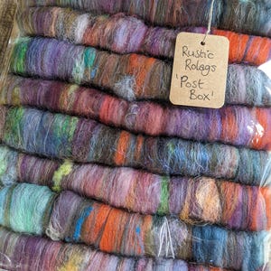Rustic Rolags - Hand Dyed Texture Spinning Fiber Fibre Rolag Roving ...