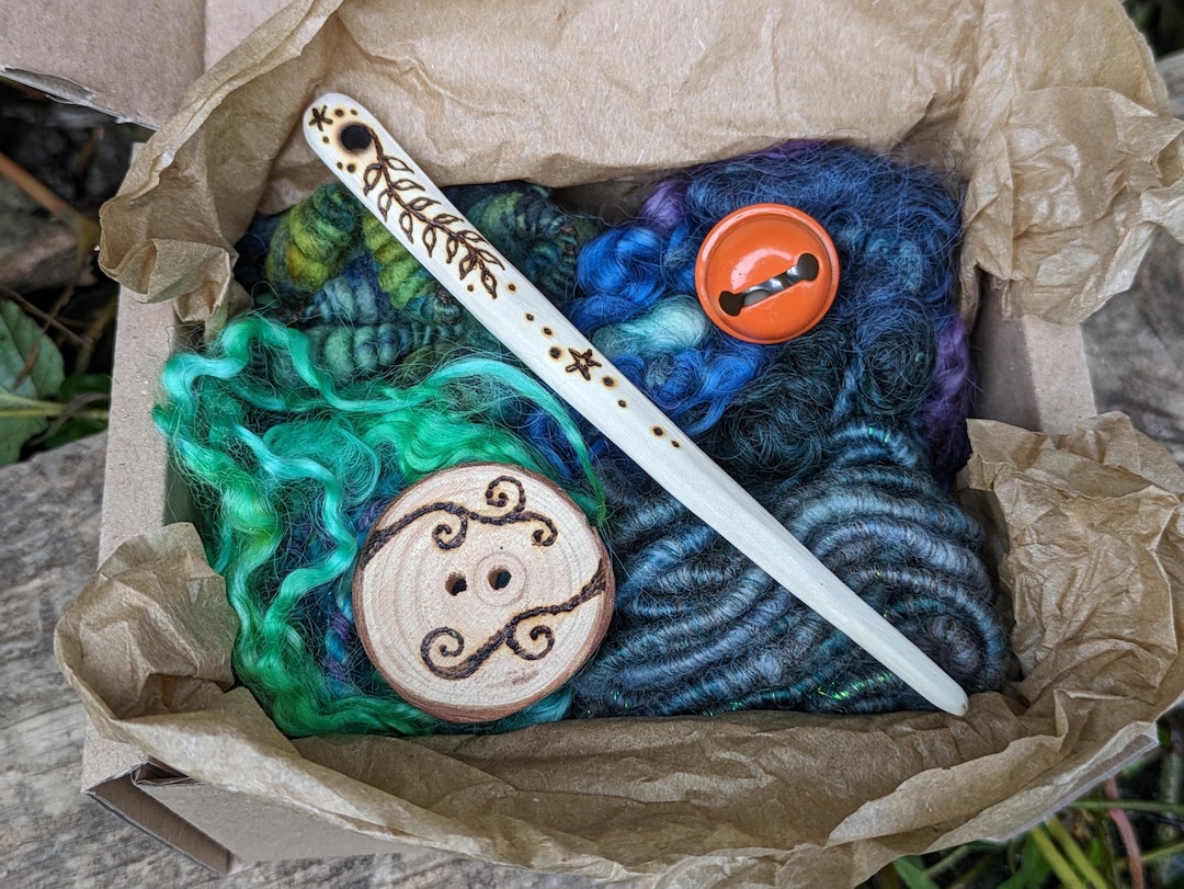 Weaving Gift Set Box Handweaving Needle Art Yarn Hand Dyed Yarns ...