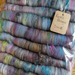 Rustic Rolags - Hand Dyed Texture Spinning Fiber Fibre Rolag Roving ...