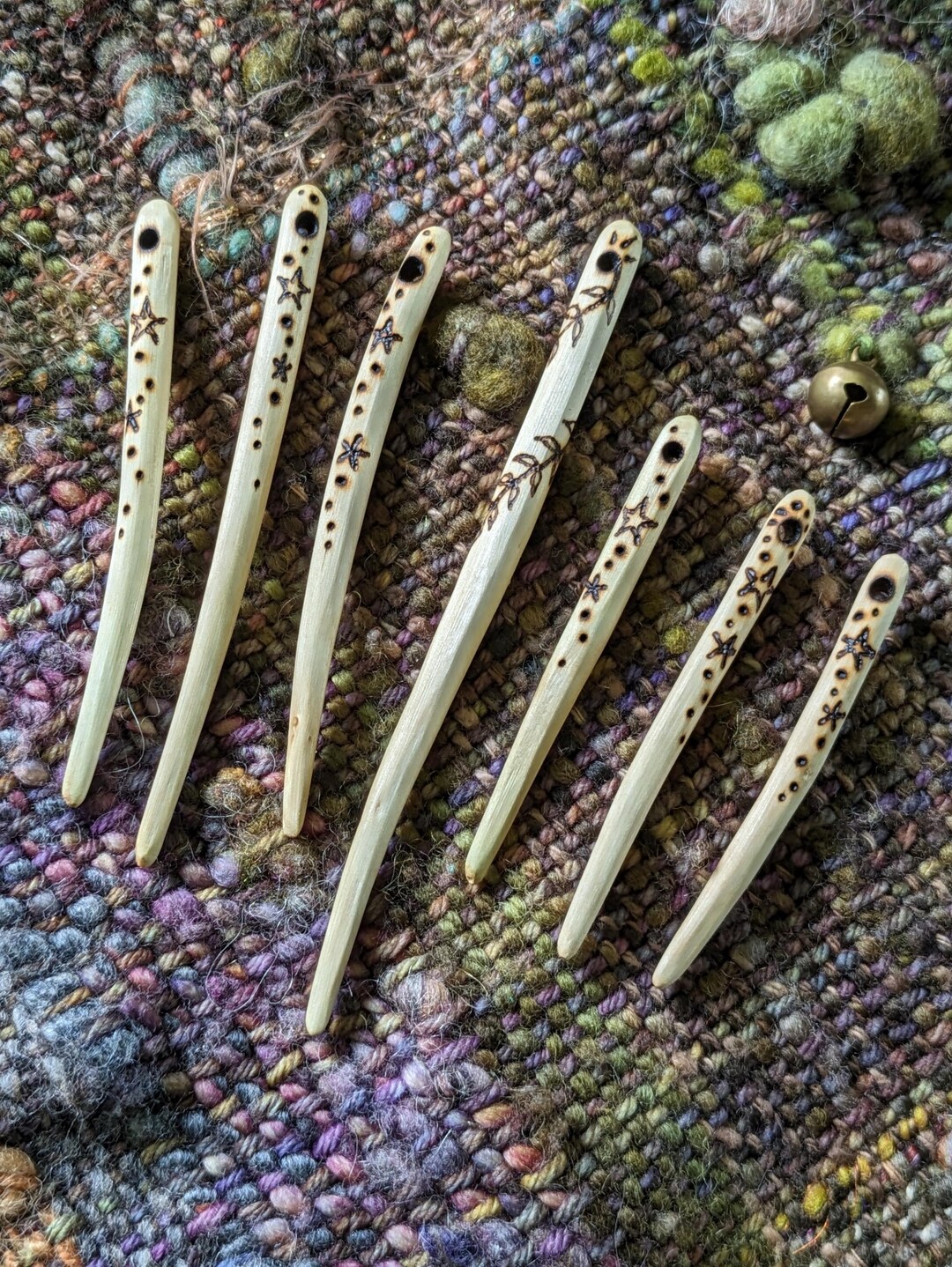 ONE Wooden Weaving Needle - Wildcrafted Magical Tapestry Weaving ...