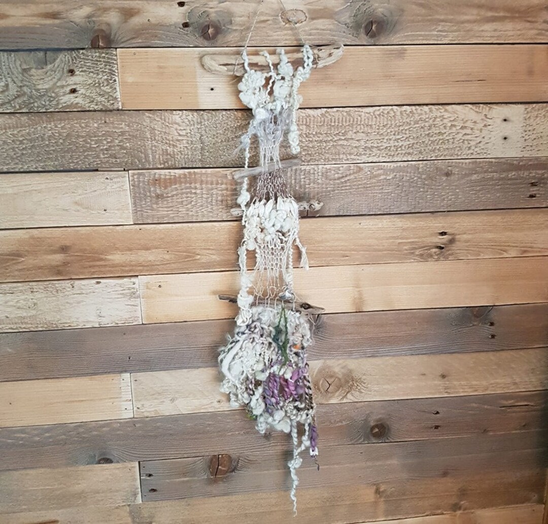HALF PRICE - Driftwood Art - Mermaid Wall Hanging Boho Weaving Beach ...