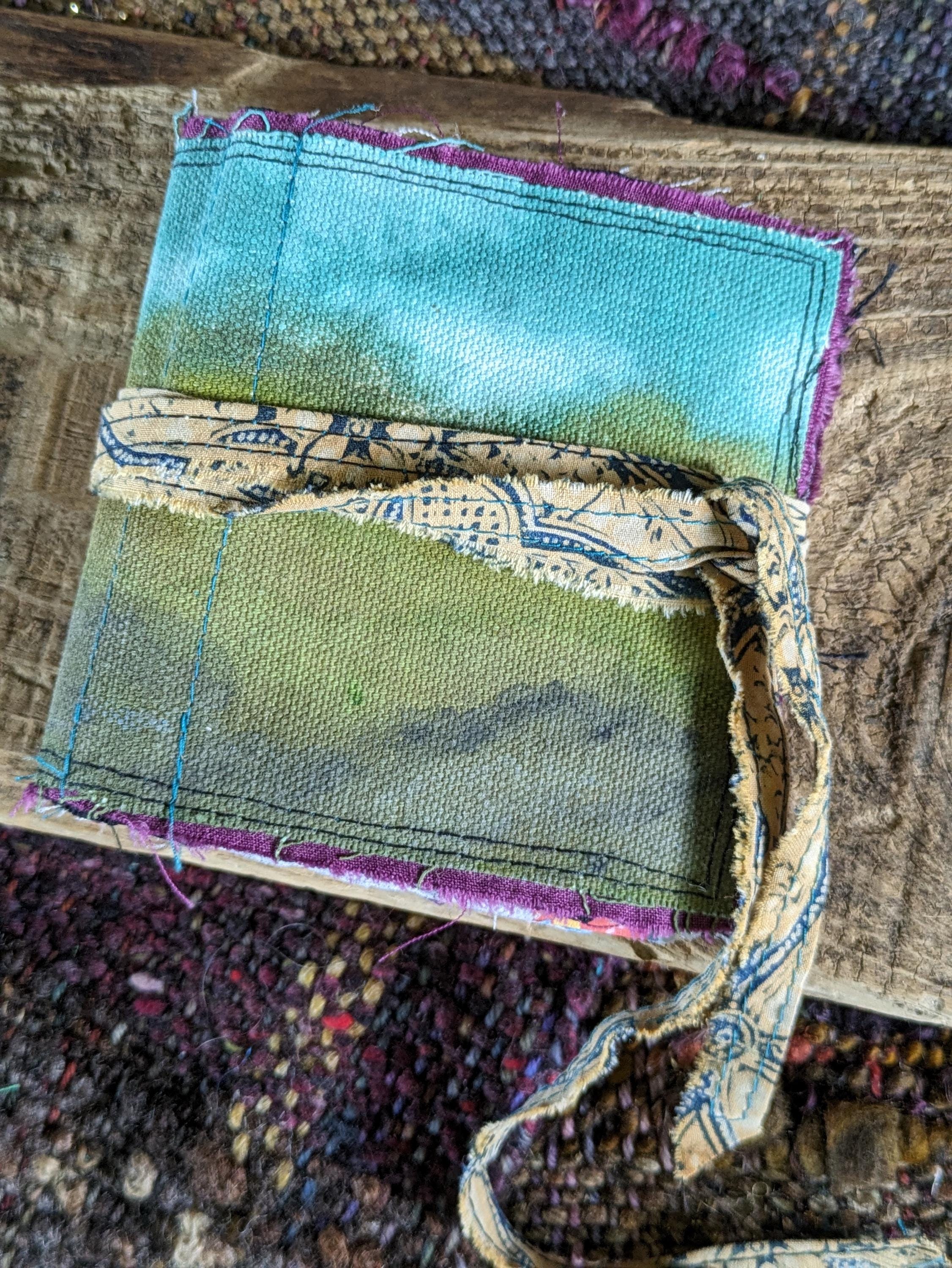 Pocket Size Mixed Media Art Journal - Collage Mini Art Book Artist ...