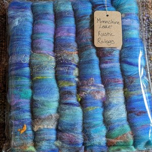 Rustic Rolags Hand Dyed Texture Spinning Fiber Fibre Rolag Roving ...