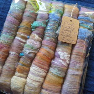 Rustic Rolags - Hand Dyed Texture Spinning Fiber Fibre Rolag Roving ...