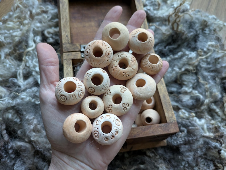 One Fired Clay Spindle Whorl Historical Reenactment Iron Age Viking ...