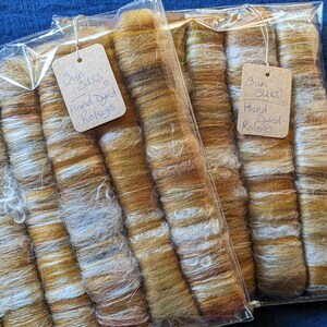 Hand Dyed Rolags - Spinning Fiber Fibre Rolag Roving Merino Wool ...