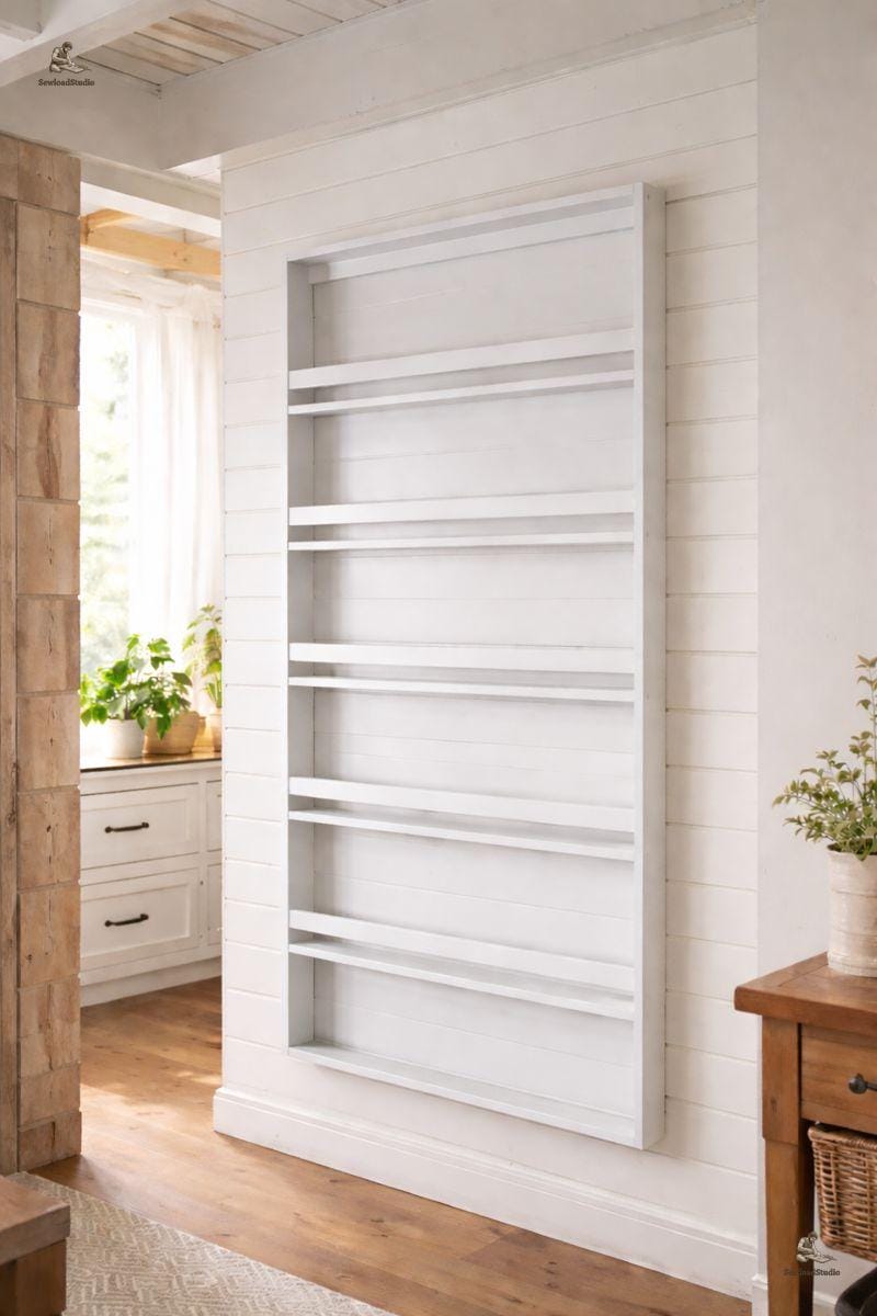 DIY Floating Plate Rack Plans | Full Length Wall-mounted Shelf PDF - Etsy