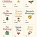Printable Christmas Gift Tags • 2 Sheet Set • Fun Holiday To/from Tags ...