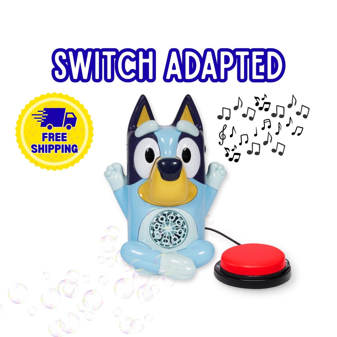 Bluey Switch Adapted Bubble Machine | Adaptive Toy for Special Needs ...