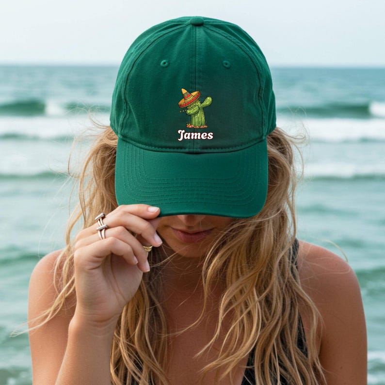 Personalized Cinco De Mayo Cactus Hat, Custom Name Sombrero Cap, Funny ...