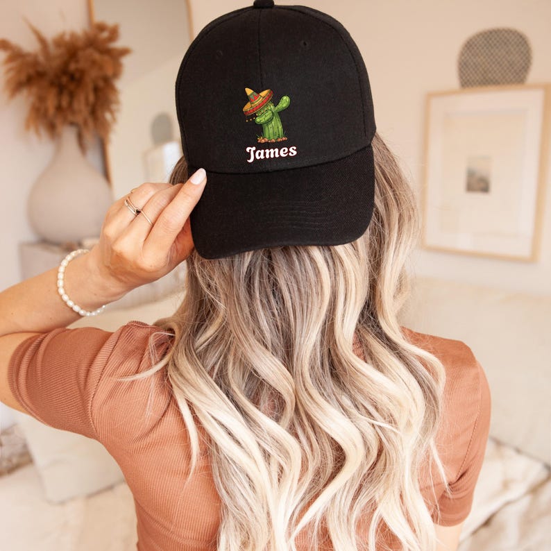 Personalized Cinco De Mayo Cactus Hat, Custom Name Sombrero Cap, Funny ...
