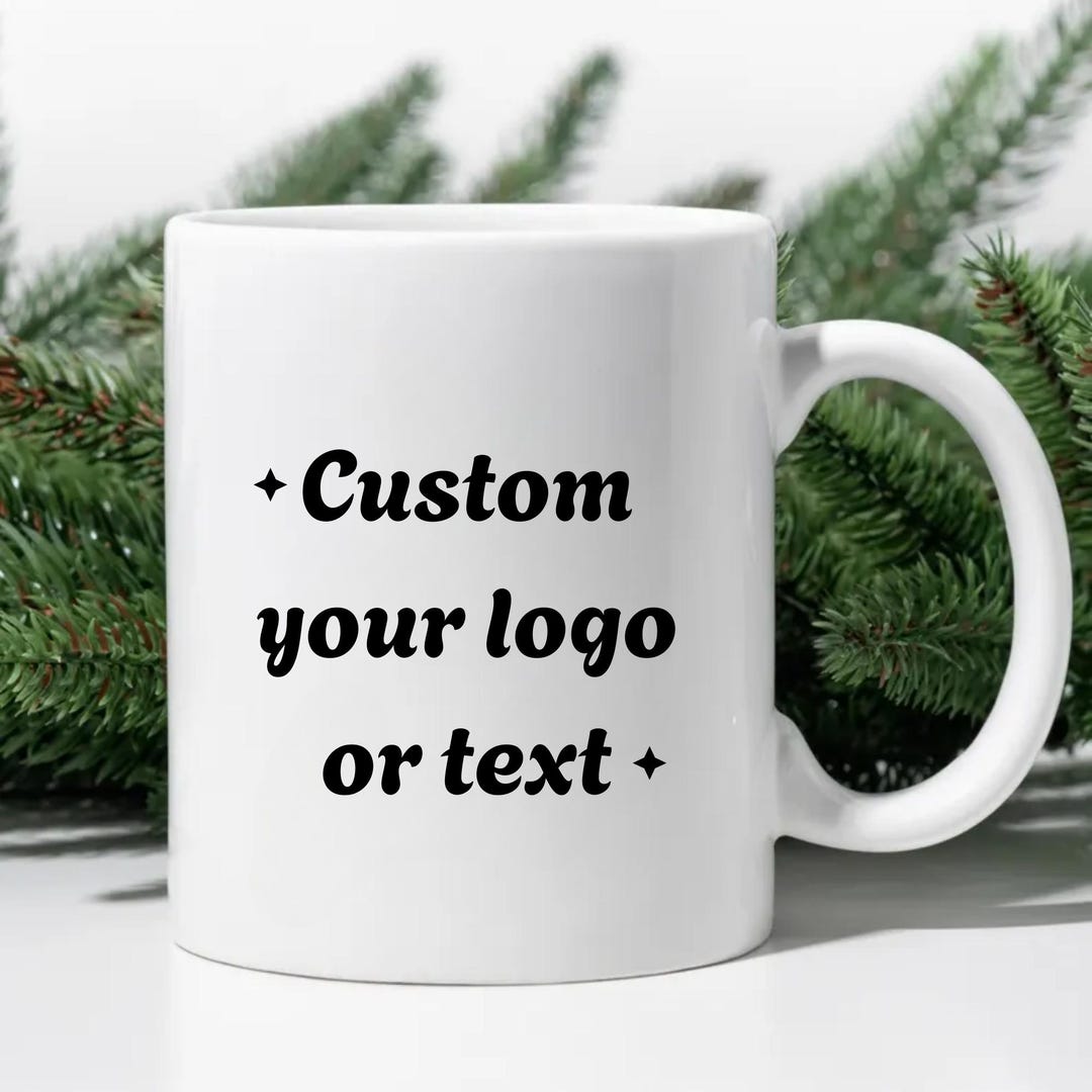 Custom Mug With Logo, Personalized Coffee Mug for Business, Company ...