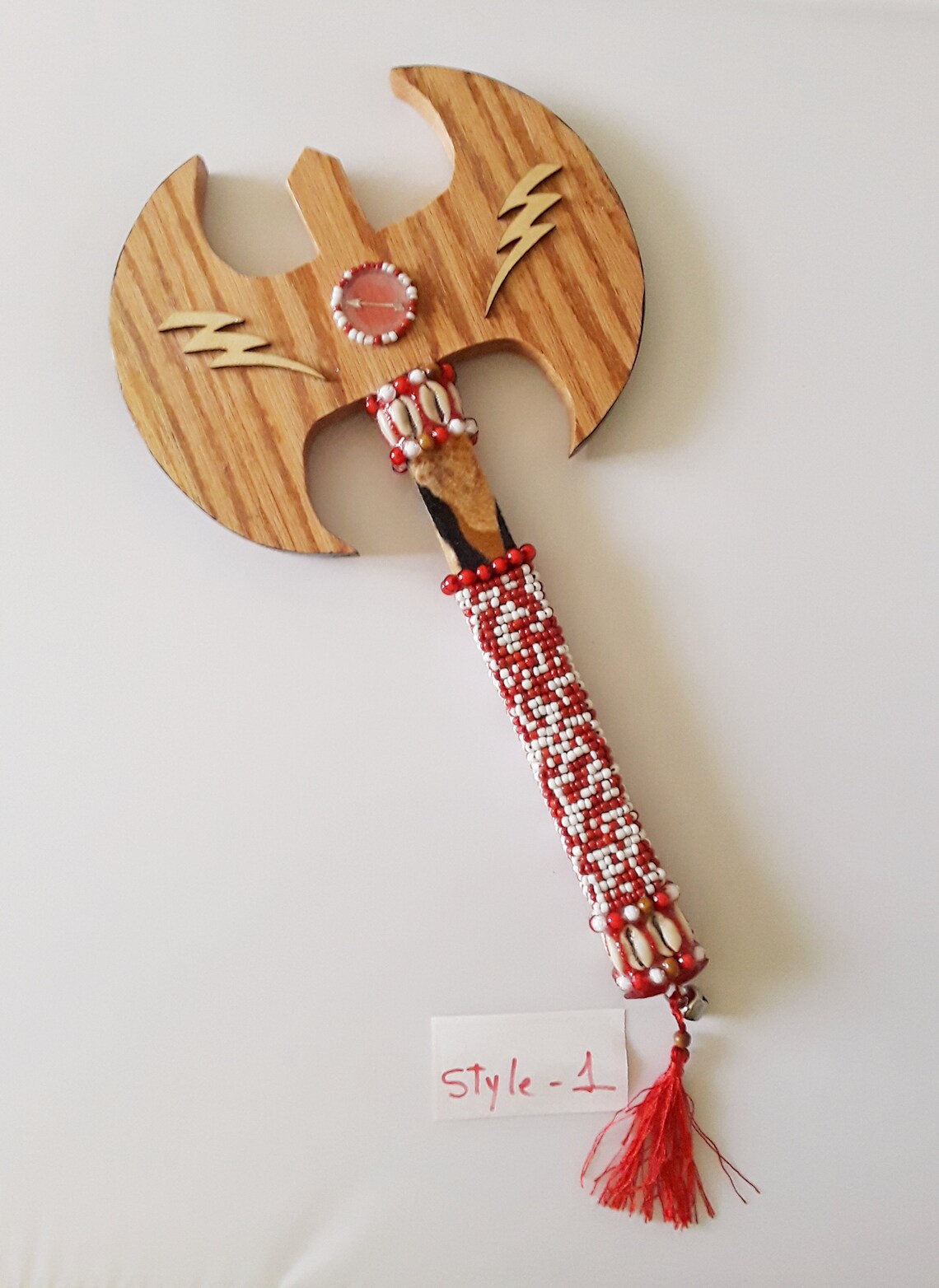 Santeria Yoruba. Wood Double Headed Axe for Shango Orisha - Etsy