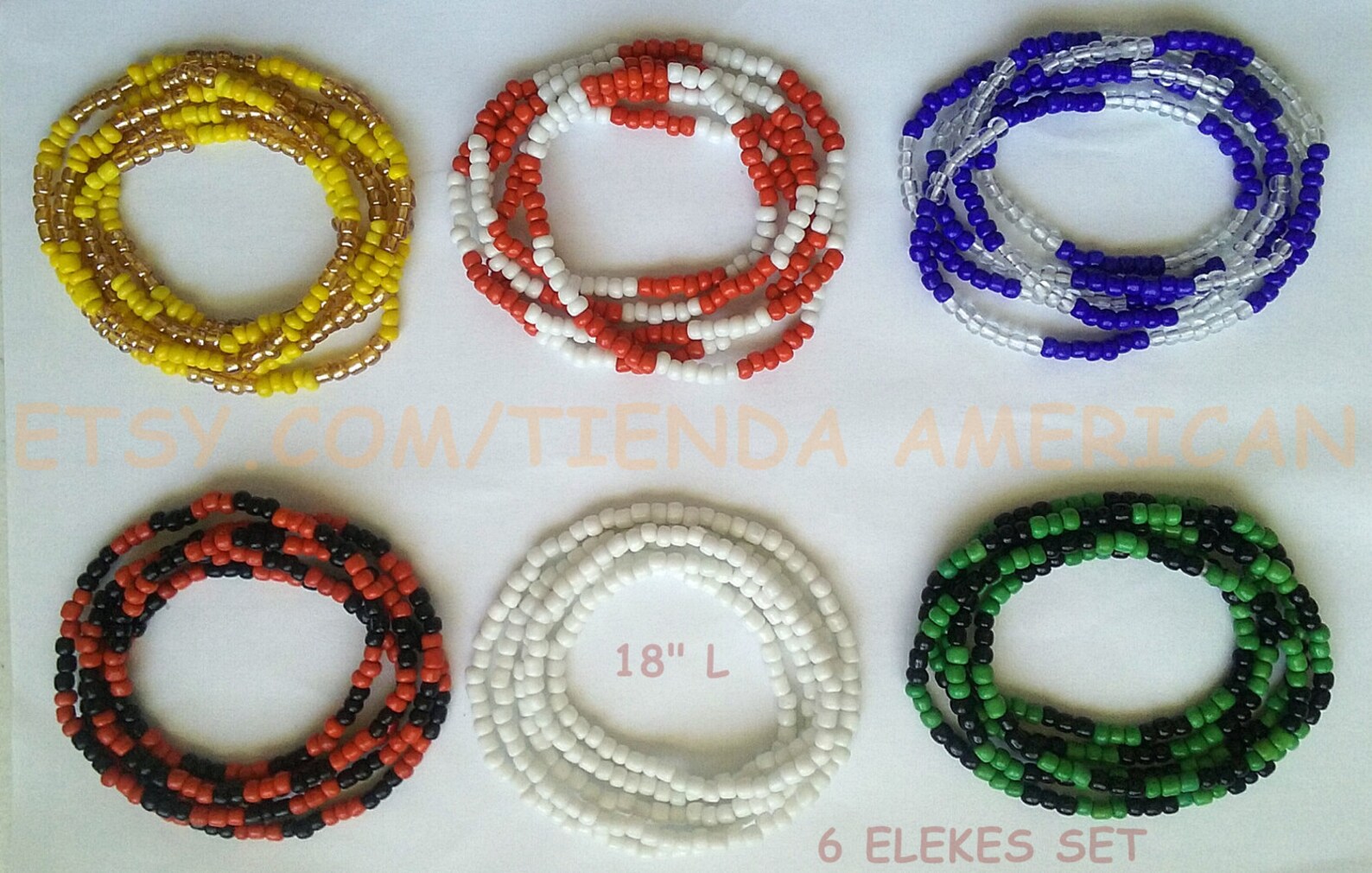 Santeria. Yoruba. regla de Osha. Set de collares elekes para - Etsy España