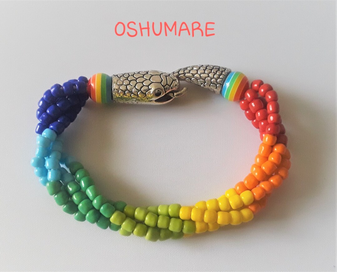 Santeria Yoruba. OSUMARE Idde Elastic Bracelet OCHUMARE Ilde Free Size ...