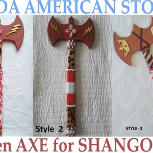 Santeria Yoruba. Wood Double Headed Axe for Shango Orisha - Etsy