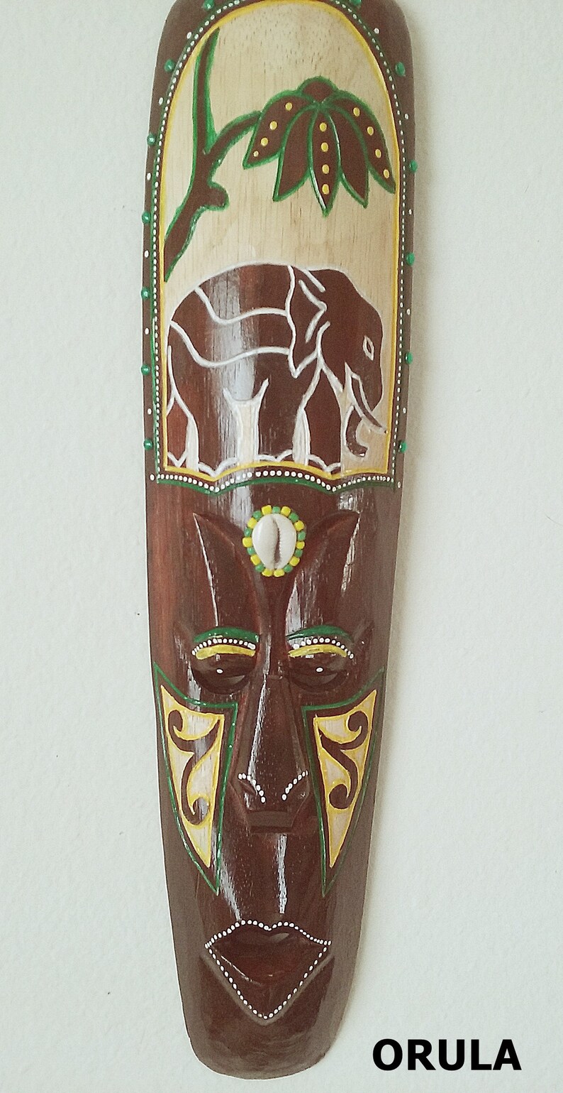 Santeria Yoruba. African TRIBAL Hand Carved Wooden Mask for | Etsy