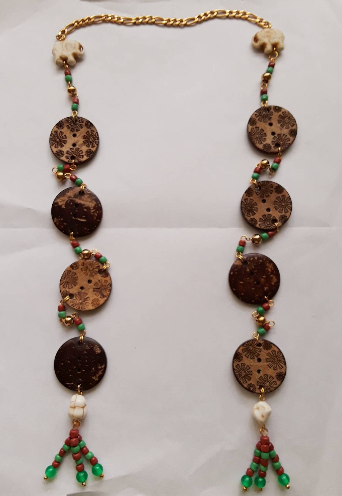 Stainless Steel Ifa Divination Chain opele COCONUT SHELL. - Etsy Singapore