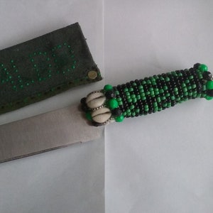 Santeria Yoruba BEADED Steel Knife W/sheath OGBE PINALDO for Orishas ...