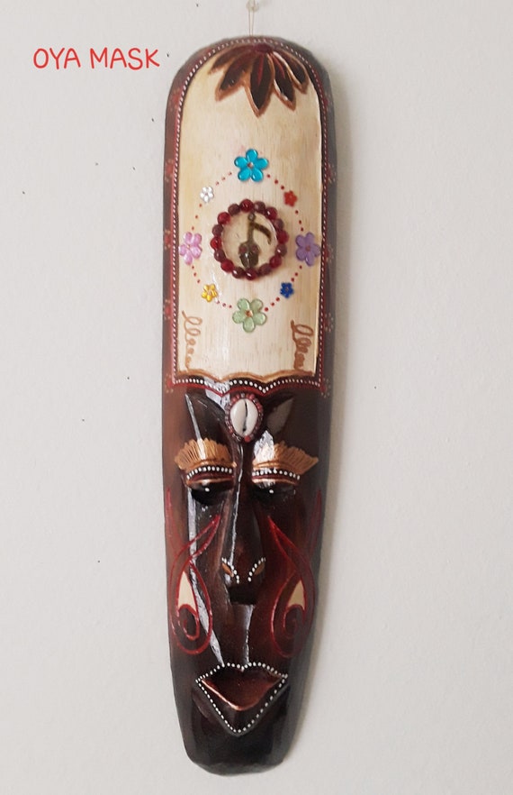 Santeria Yoruba. African TRIBAL Hand Carved Wooden Mask for | Etsy