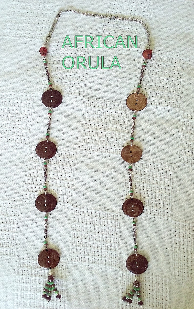 Stainless Steel Ifa Divination Chain opele COCONUT SHELL. - Etsy Singapore