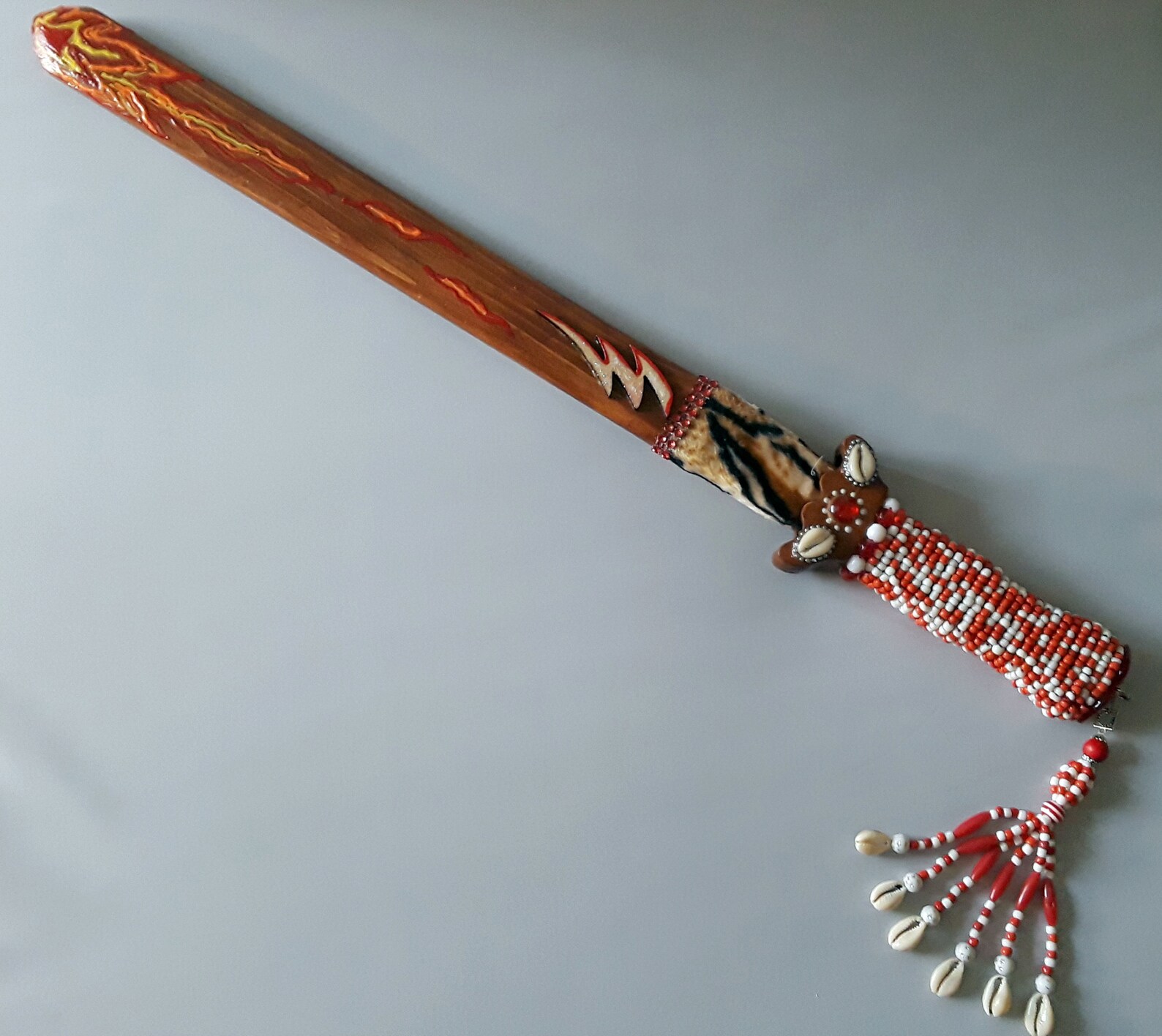 Santeria Yoruba Wooden Sword for SHANGO Orisha . Espada De Madera Para ...