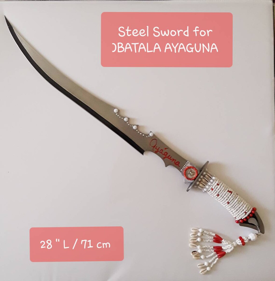 Santeria Yoruba. Beaded Tools for OBATALA Ayaguna Orisha. Irukere ...