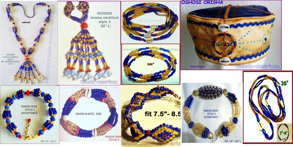 Santeria Yoruba Eleke Necklace Or Bracelet Idde For Orisha Etsy
