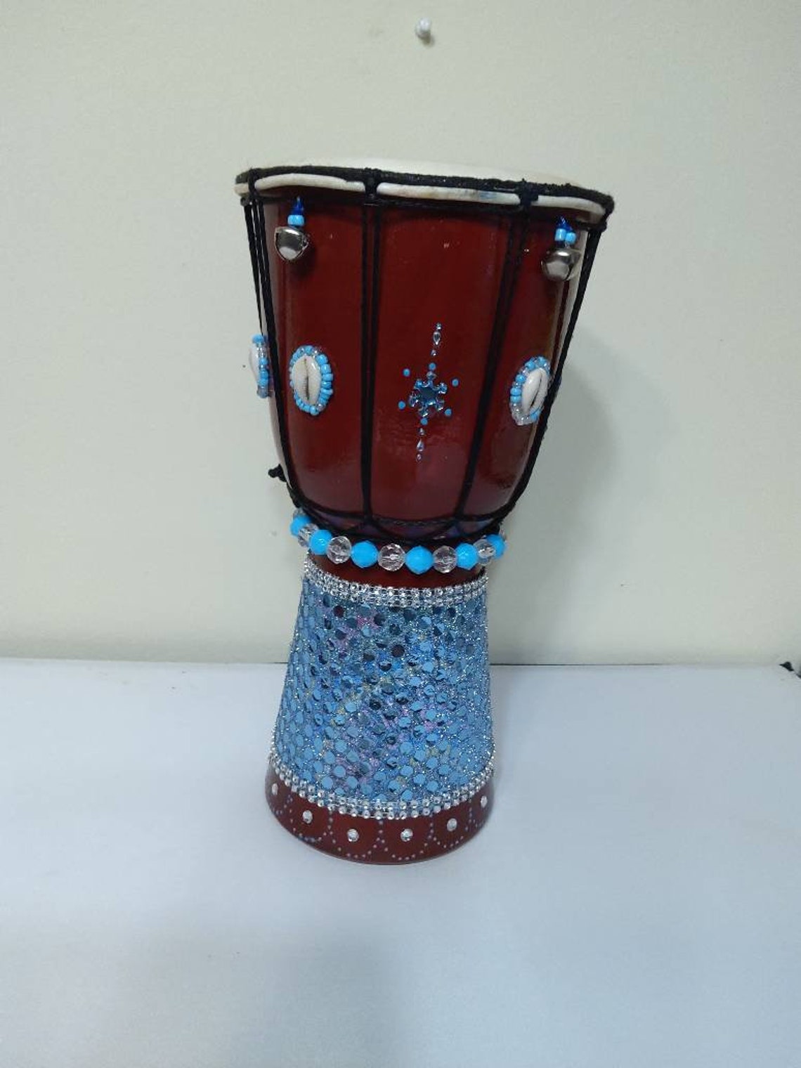 Santeria Yoruba. African TRIBAL Decorated Tambour Drum .aña. - Etsy