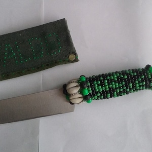 Santeria Yoruba BEADED Steel Knife W/sheath OGBE PINALDO for Orishas ...