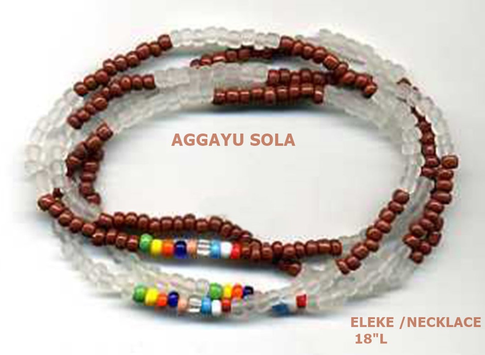 Santeria. Yoruba Eleke Necklace or Bracelet Idde for AGGAYU - Etsy