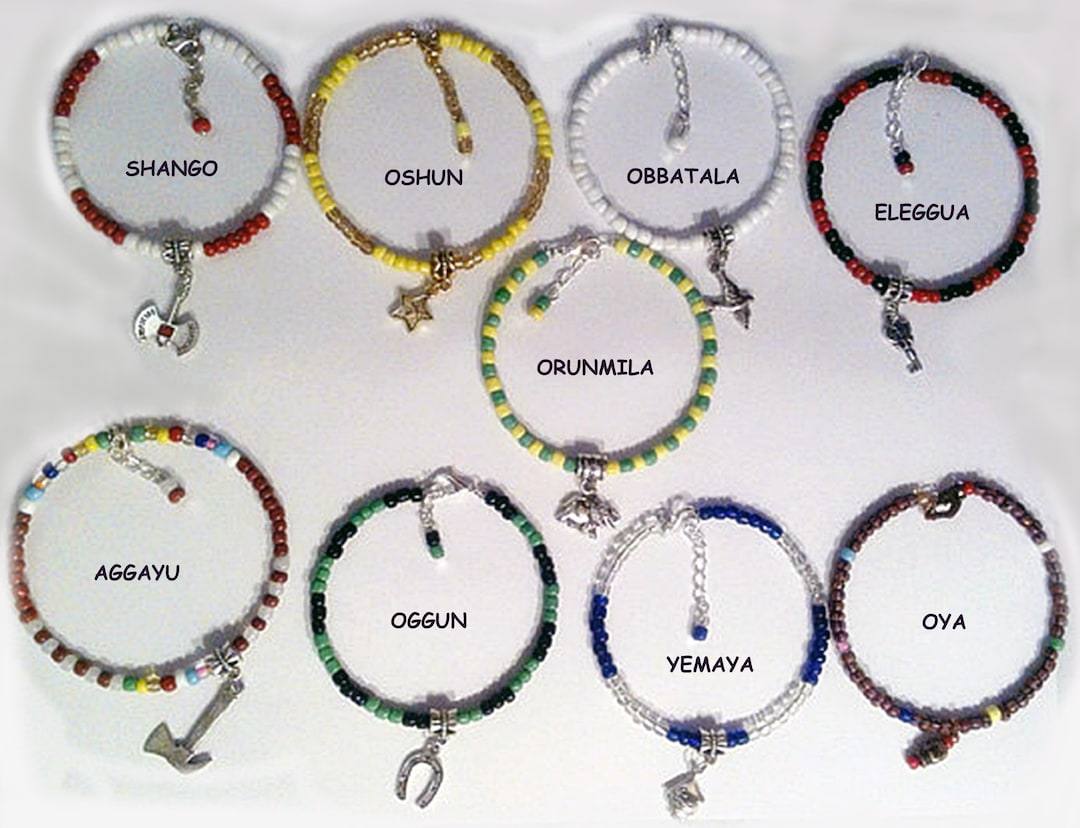 Santeria Yoruba Adjustable Bracelet Idde' for Orisha. Pulsera "ilde ...