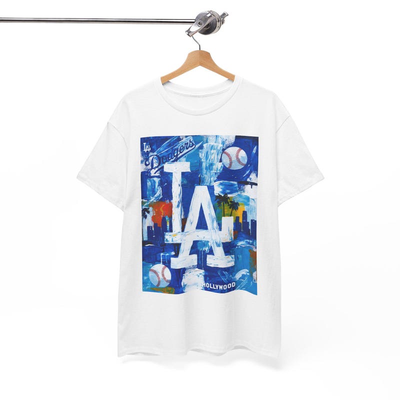 Watercolor Dodgers - Etsy