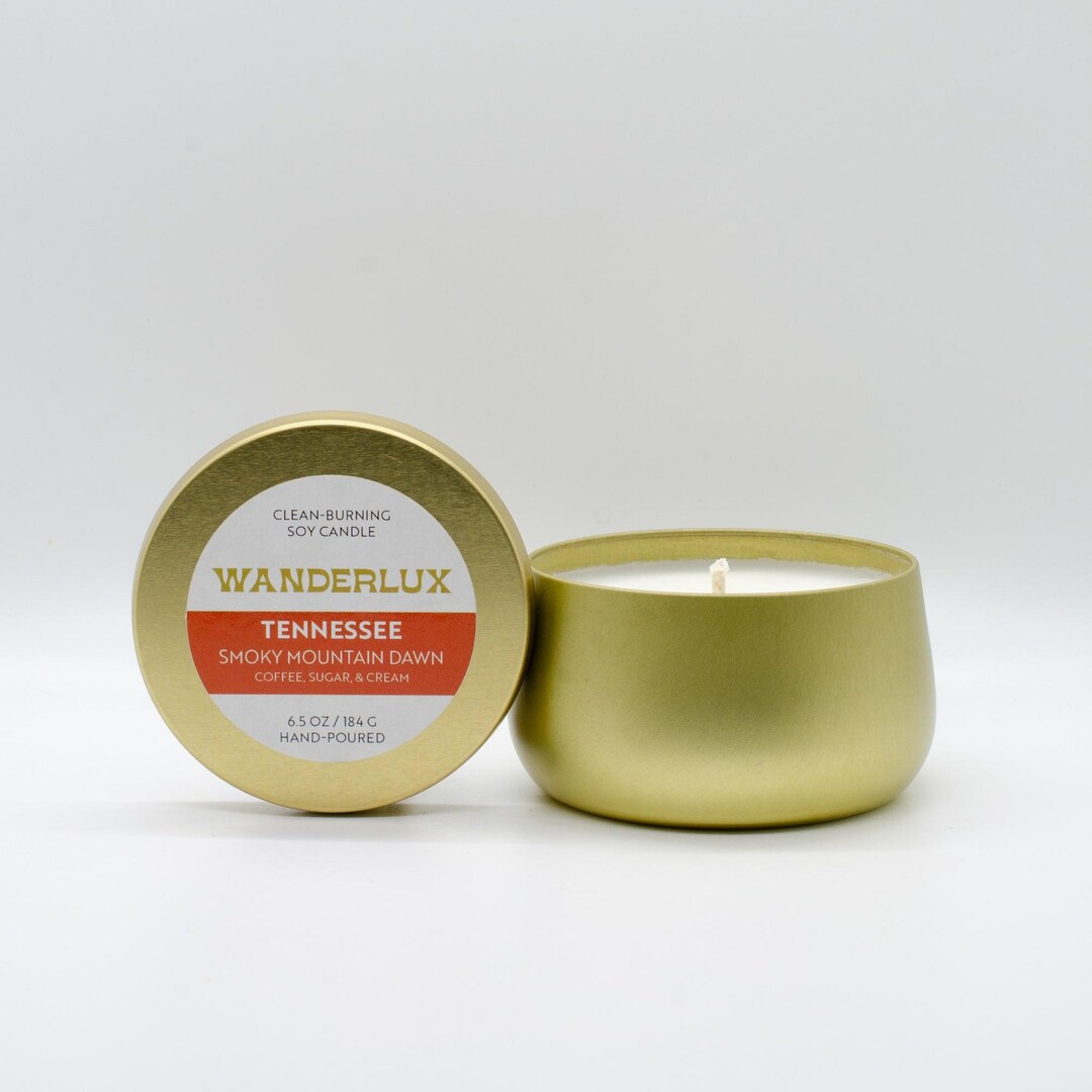 Wanderlux Tennessee Smoky Mountain Dawn 6.5 Ounce Soy Candle - Etsy