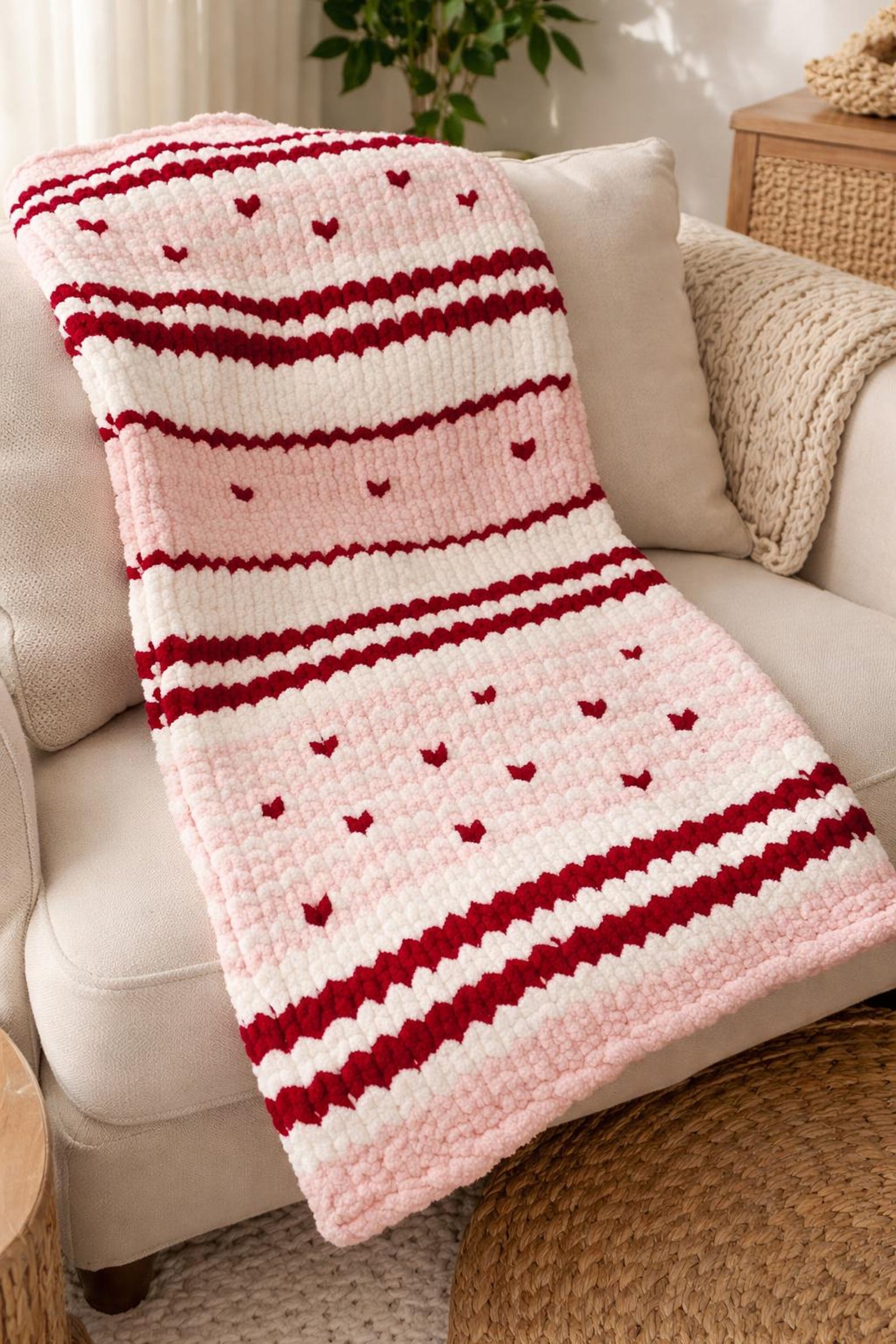 Valentines Day Chunky Knit Pattern - Etsy