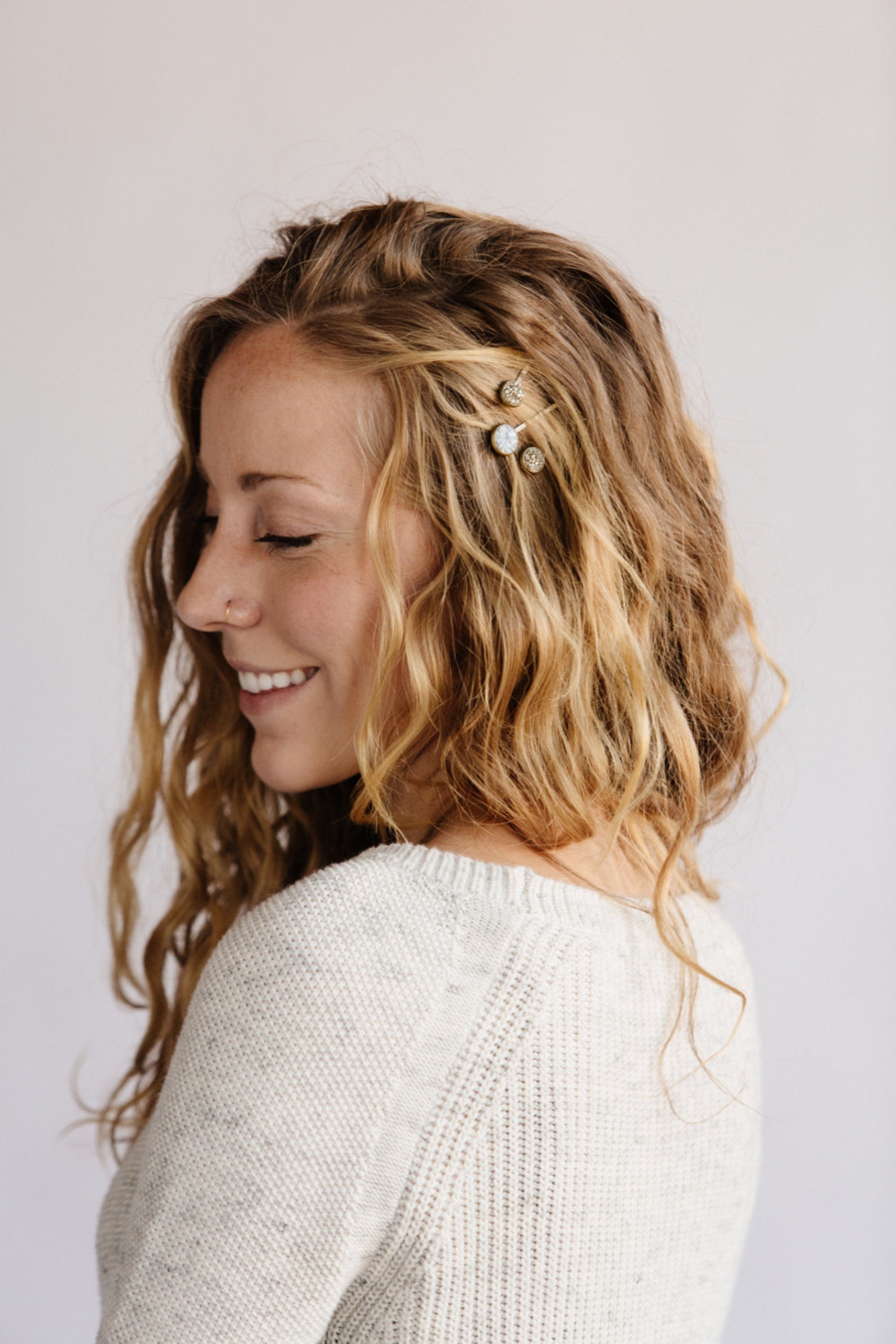 Crushed Crystal Druzy Bobby Pins - Etsy