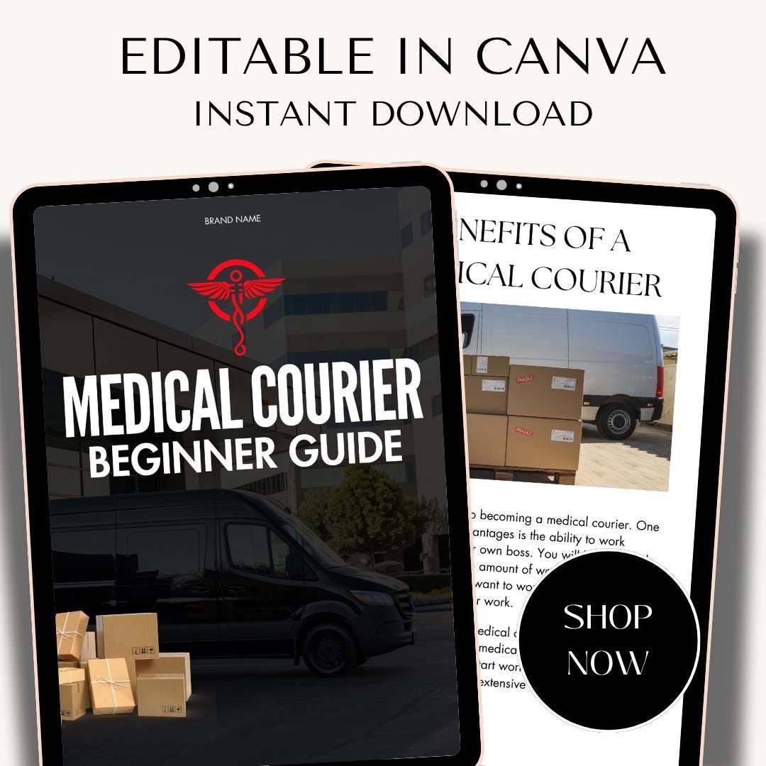 Medical Courier Guide for Beginners: Business Templates & Checklist ...