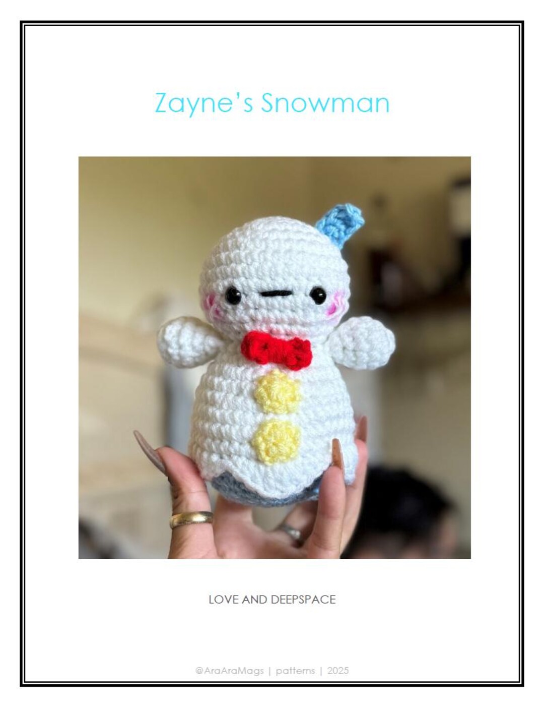 PATTERN - Zayne’s Snowman - Low / No Sew - Etsy