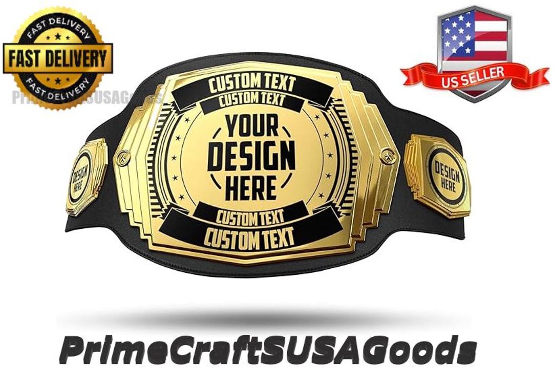 Personalized Championship Belt • Custom Engraved Award Belt • Event ...