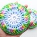 Large Crochet Pot Scrubbers - Set of 2 Through 10 - Pastel Nylon Dish ...